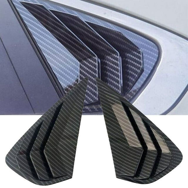 For Kia Forte 2019-2022 Carbon Fiber Side Glass Louver Shutter Cover ...