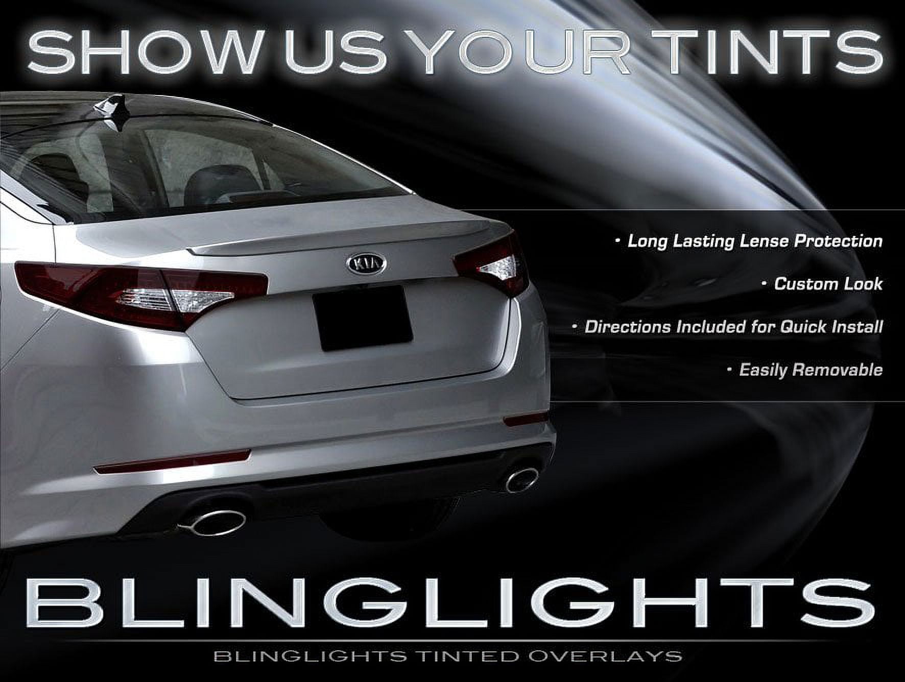 For Kia Optima Murdered Out Taillight Covers Tinted Taillamp Overlays ...