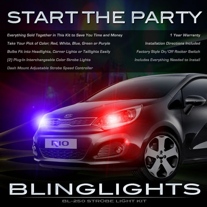 For Kia Rio Rio5 Strobes Headlamps Tailllamps Strobe Lights Head Tail ...