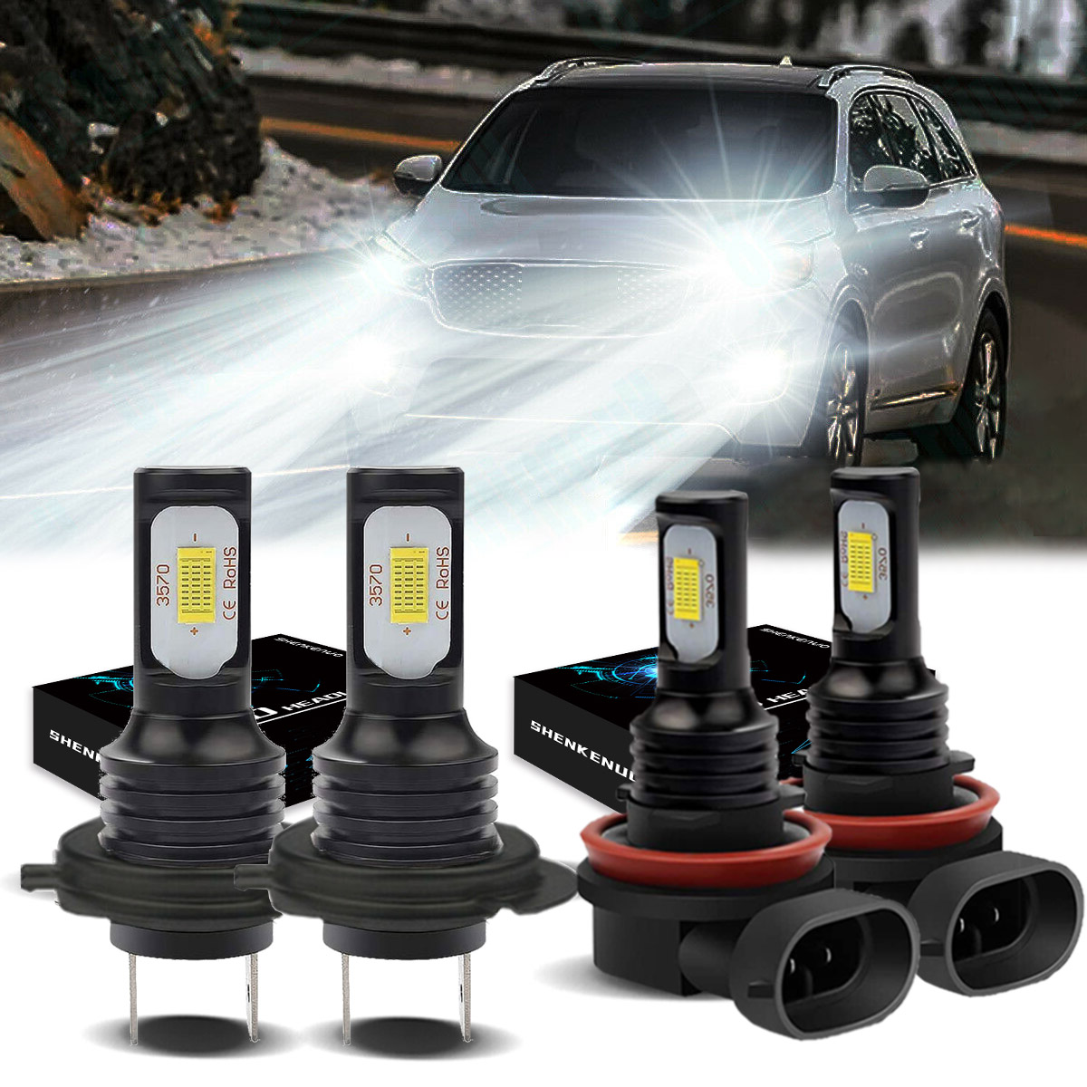 XtremeVision LED for Kia Optima 2011-2014 (10 Pieces) Pure White ...