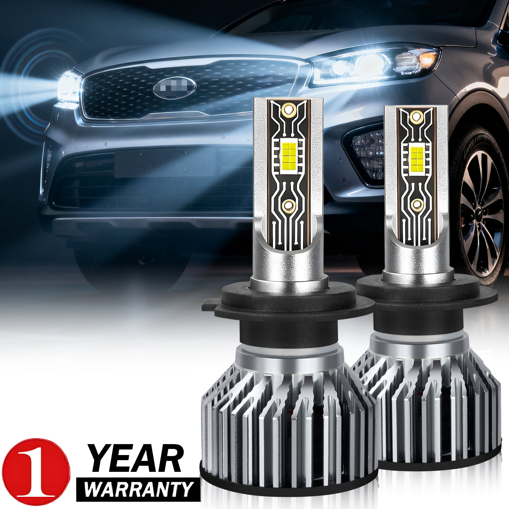 For Kia Sorento 2019-2020 LED Headlight Bulbs H7 Low Beam Super Bright ...