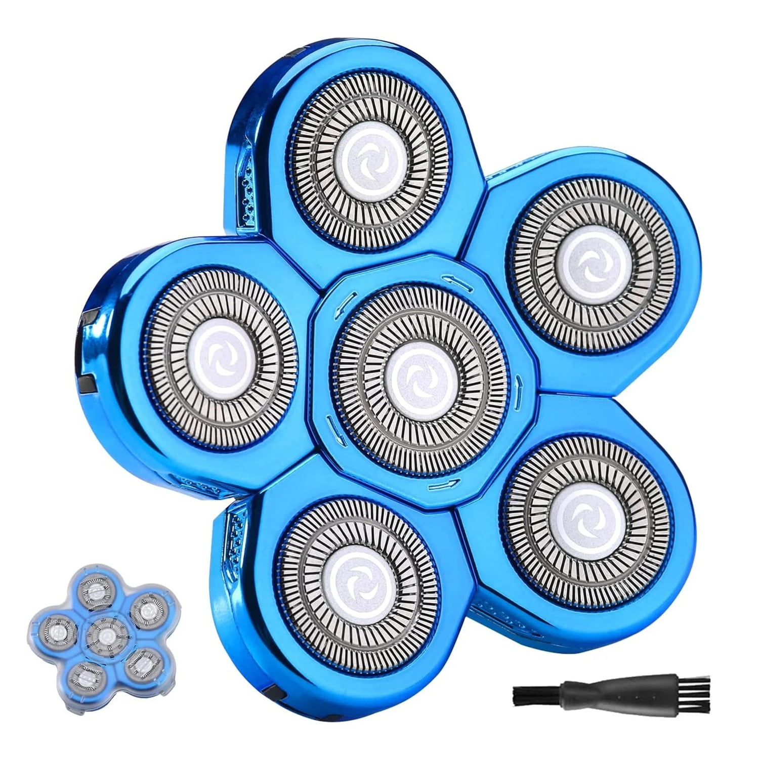 For Kibiy 6 Blades Replacement Head Bald Shaver Replacement Head ...