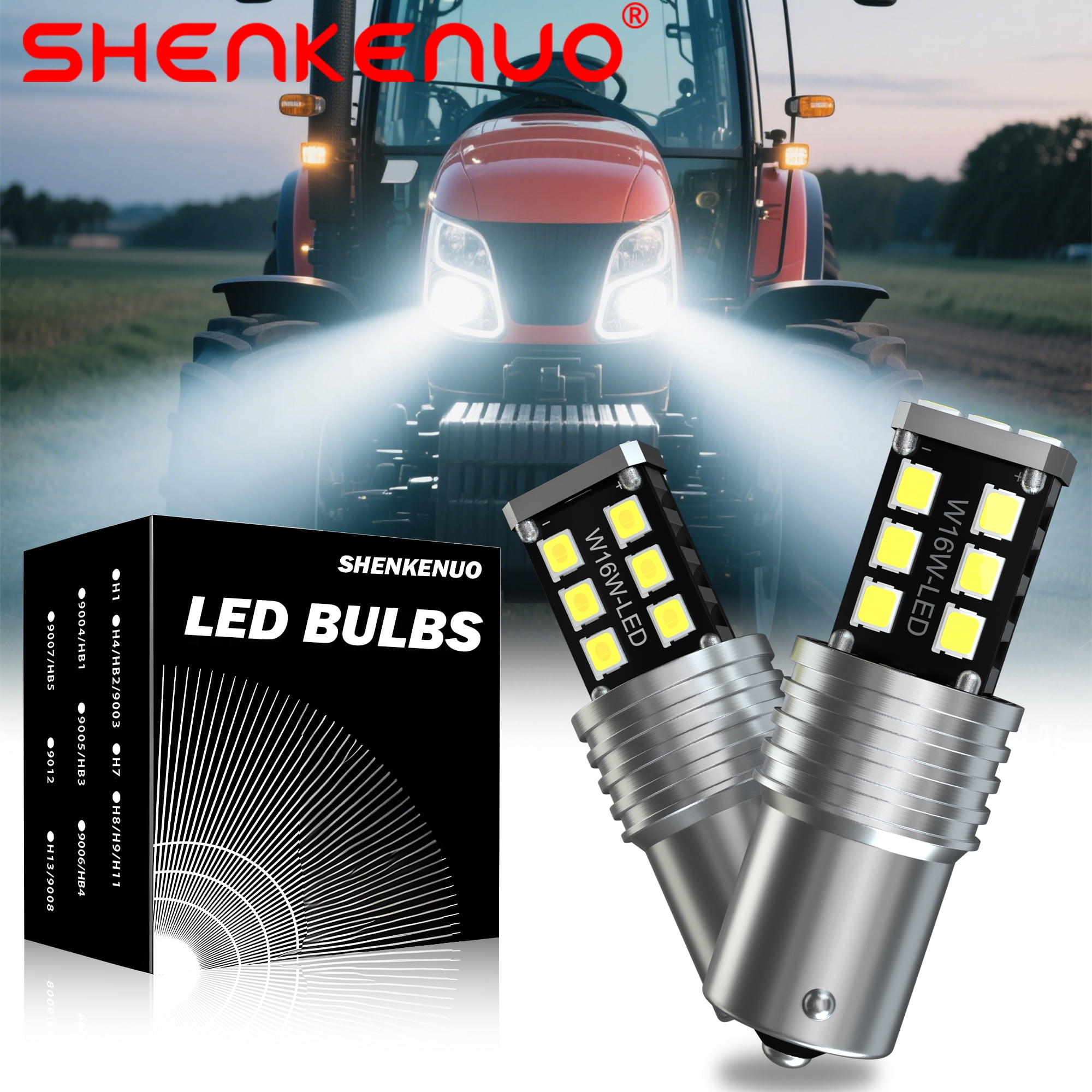 For Kubota B7800, B2410, B2630, B2710, B2910 Bulb 2X Blinding LED ...