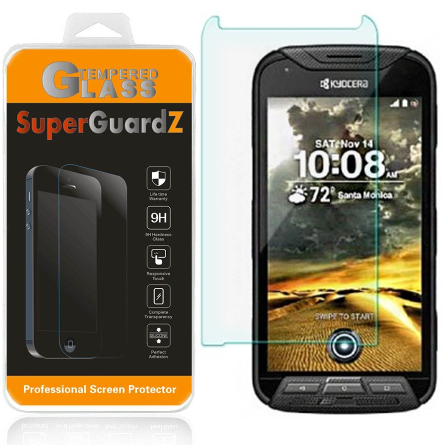 For Kyocera DuraForce PRO - SuperGuardZ Tempered Glass Screen Protector ...