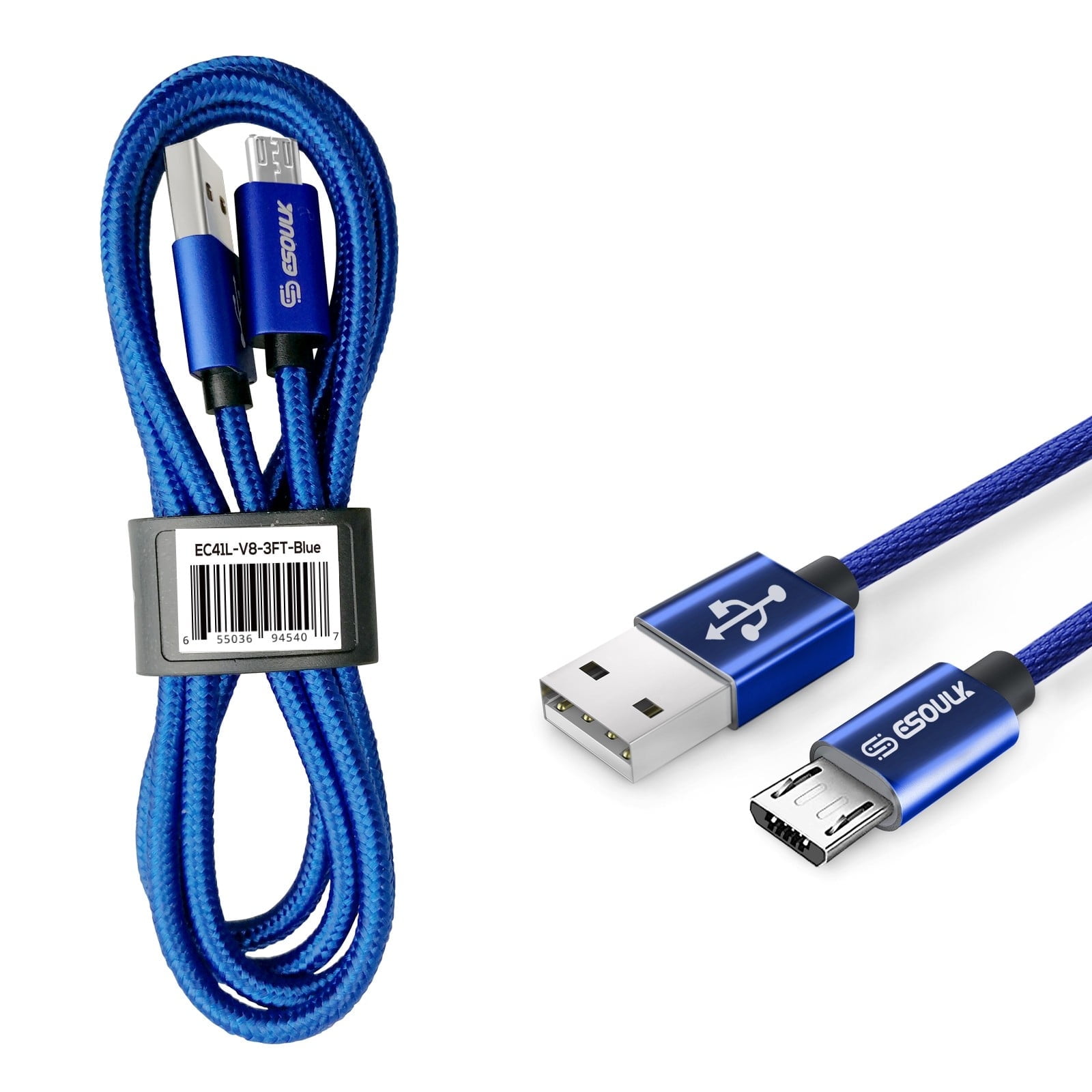 For LG B470 B-470 1X 3FT Black Braided Fast USB Charging Cable Type A ...