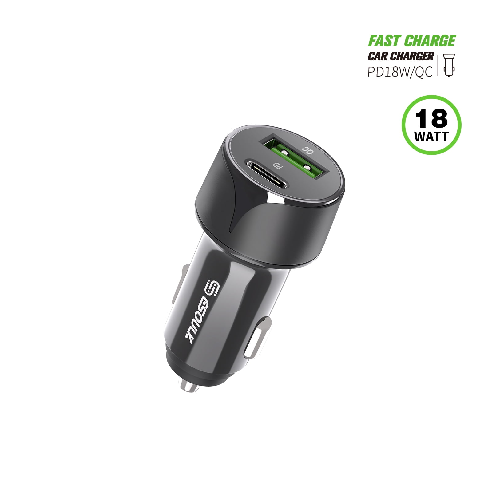 For LG Journey LTE L322DL, K30 2019 LM-X320 18W Car Charger PD + 2.4A ...
