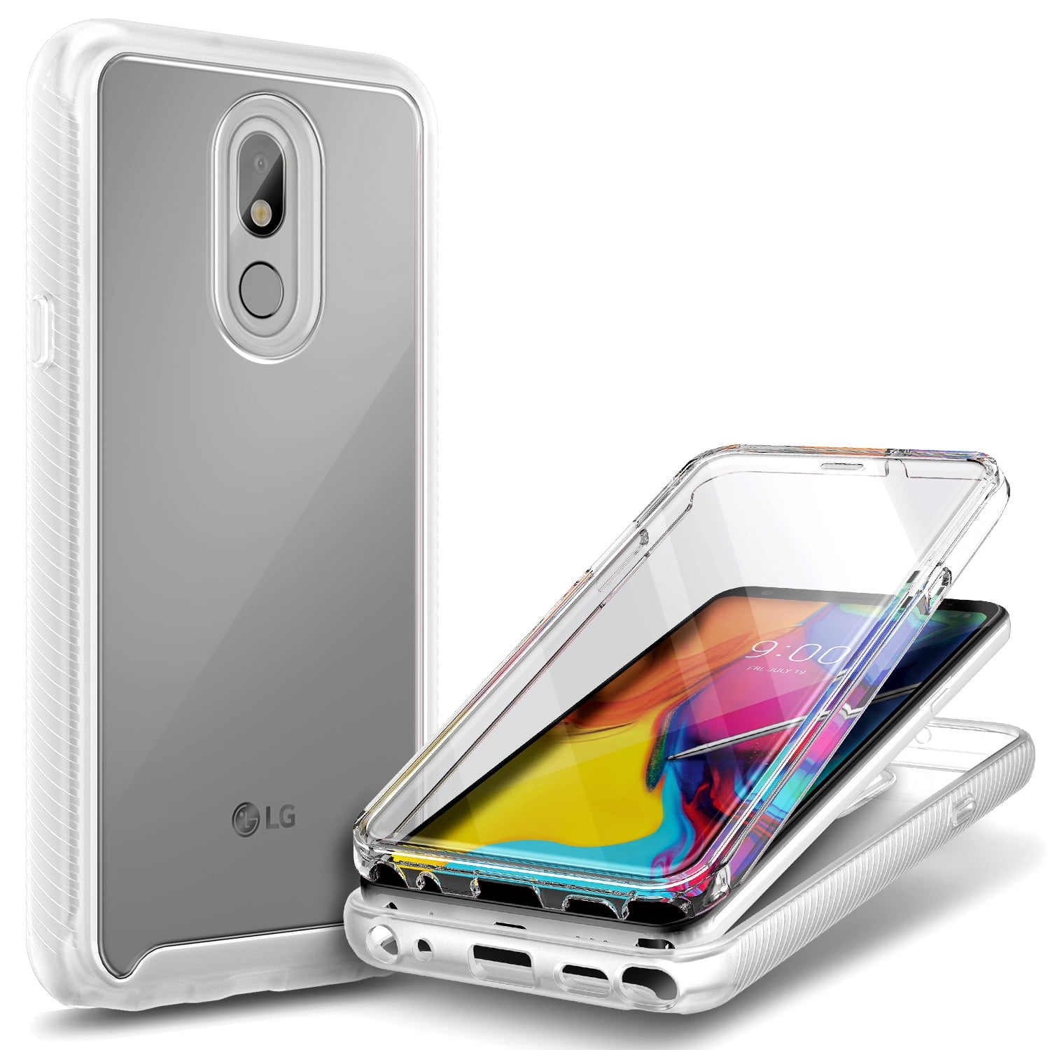For LG Stylo 5 Case, Stylo 5X/Stylo 5V/Stylo 5+ Plus with Built-in ...