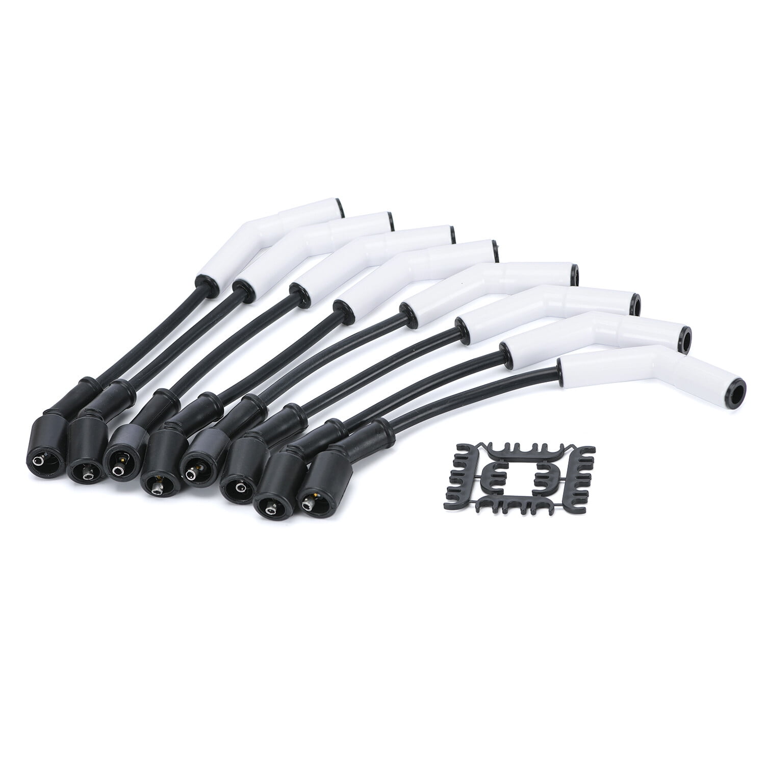 For LS GM Gen LS3 LS4 LS7 8mm Spark Plug Wires High Temp Ceramic 9070C ...