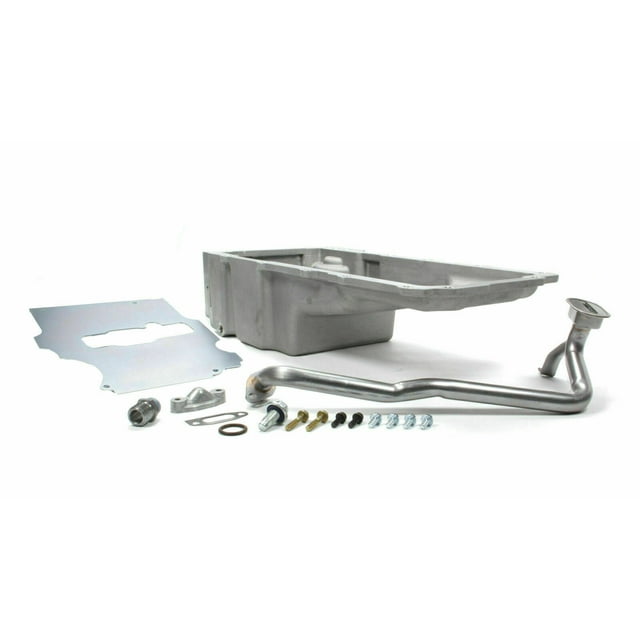 For LS Swap Aluminum Oil Pan Retrofit Kit Low Profile For LS1 LS2 LS3 4 ...