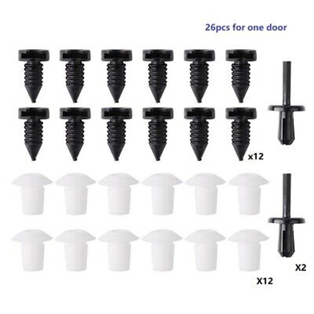 For Land Rover Defender Door Card Trim Clips For 2 Doors -52 Clips ...