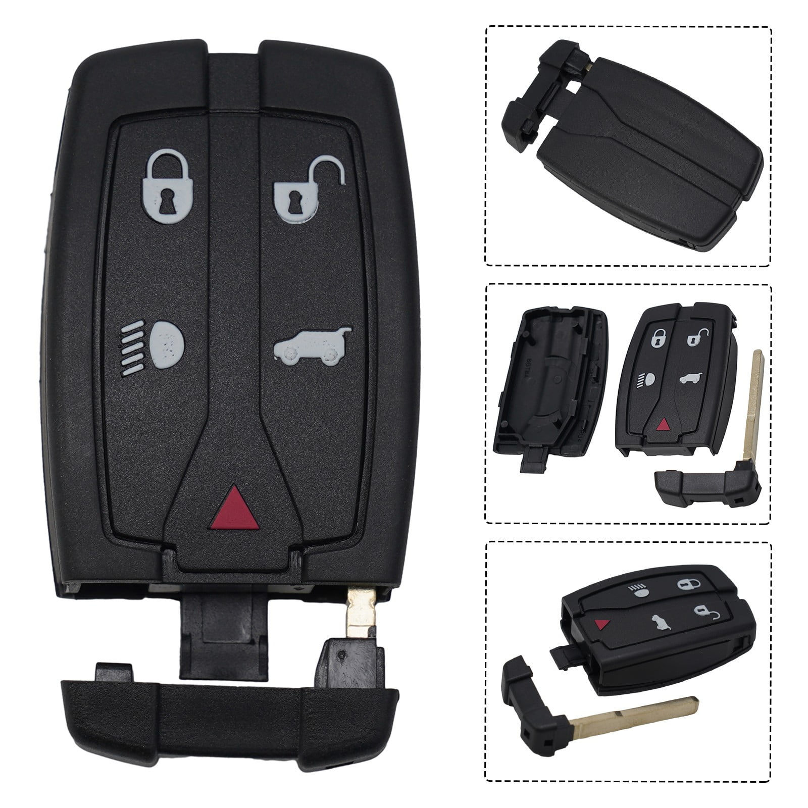 For Land Rover for Freelander 2 Remote Uncut Blade Key Fob Case Shell ...