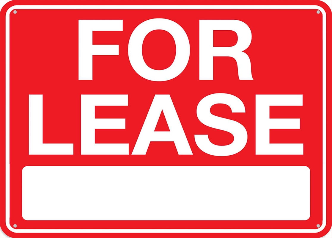 For Lease Sign Outdoor, Uv Printed Rust Free Aluminum 12 X 8 In,Yard ...
