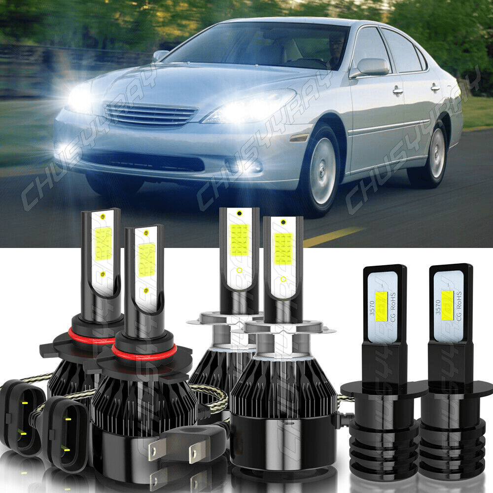 Lexus ES300 1997-2003 LED Headlight & Fog Light Combo 6000K, High Low ...