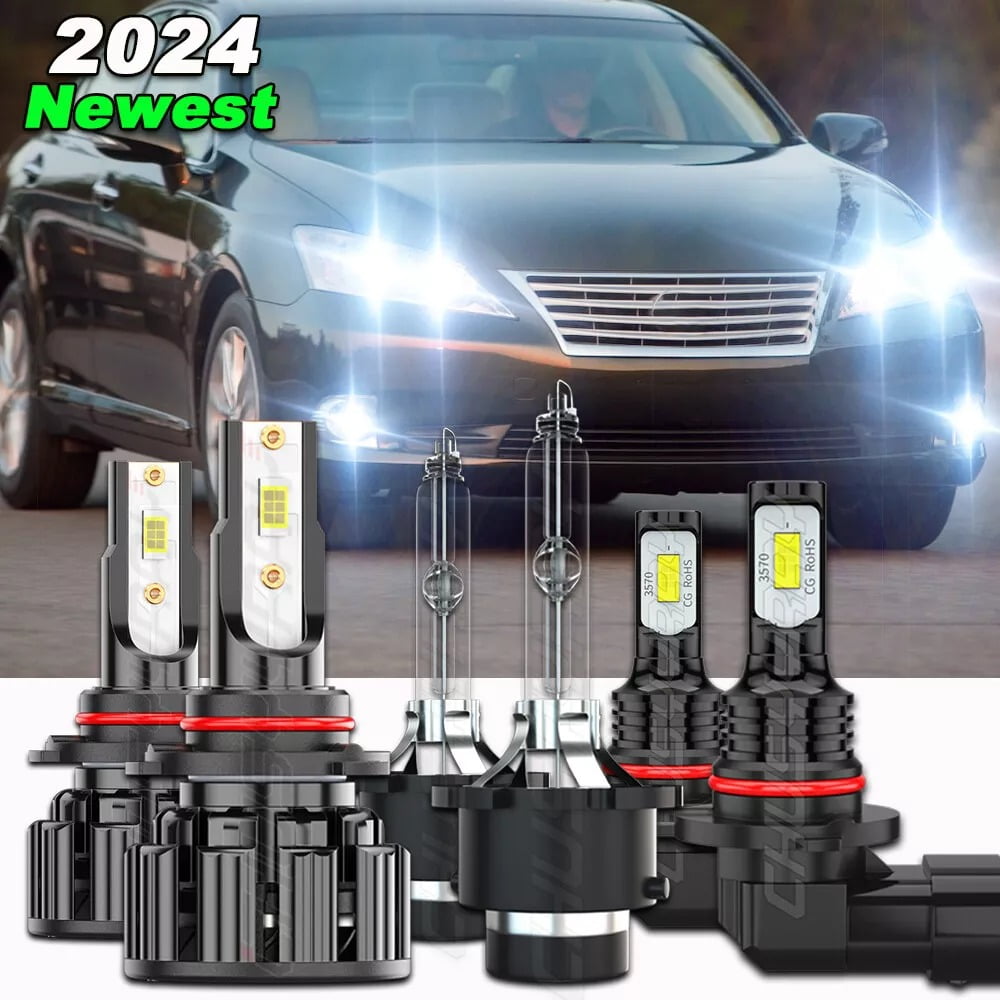 For Lexus ES350 2007-2012 LED HID Headlight High/Low Beam + Fog Light ...