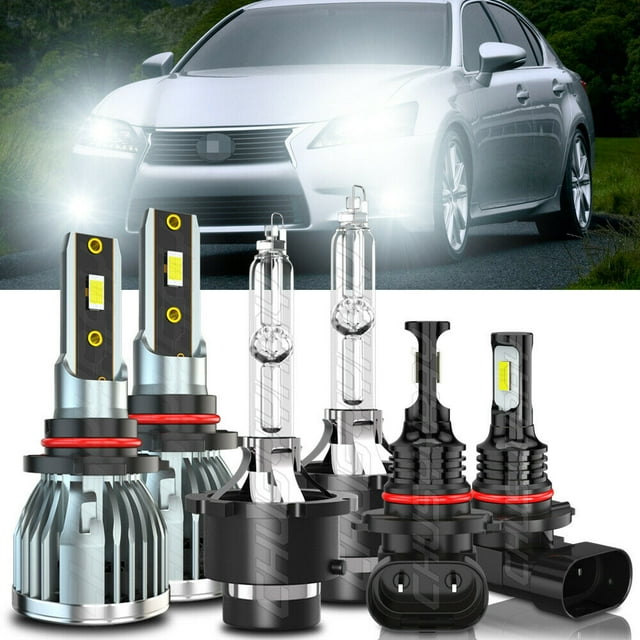 For Lexus ES350 2007-2012 LED HID Headlight High/Low Beam + Fog Light ...