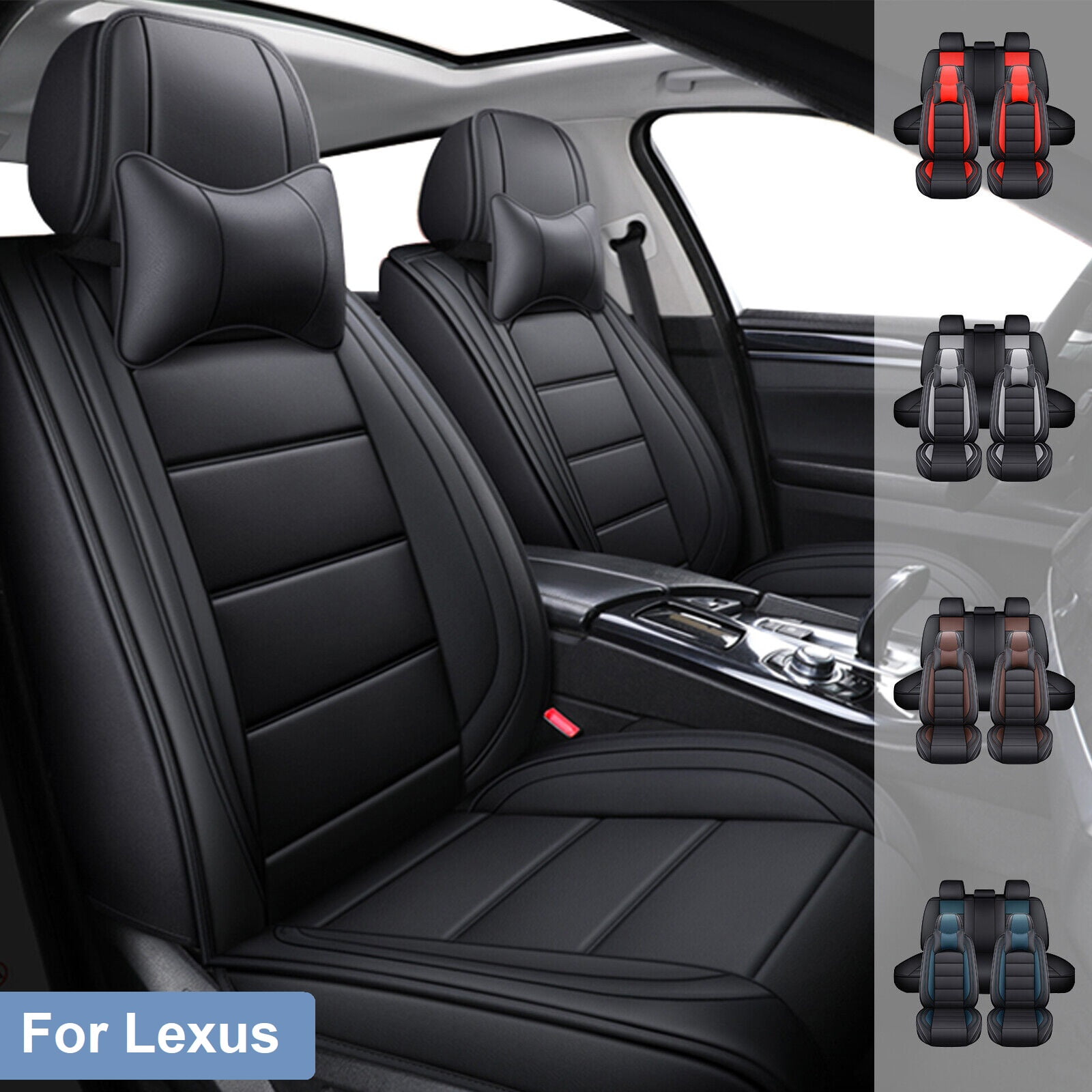 For Lexus GS300 Car Seat Covers 5 Seats, Premium PU Leather Auto Seat ...