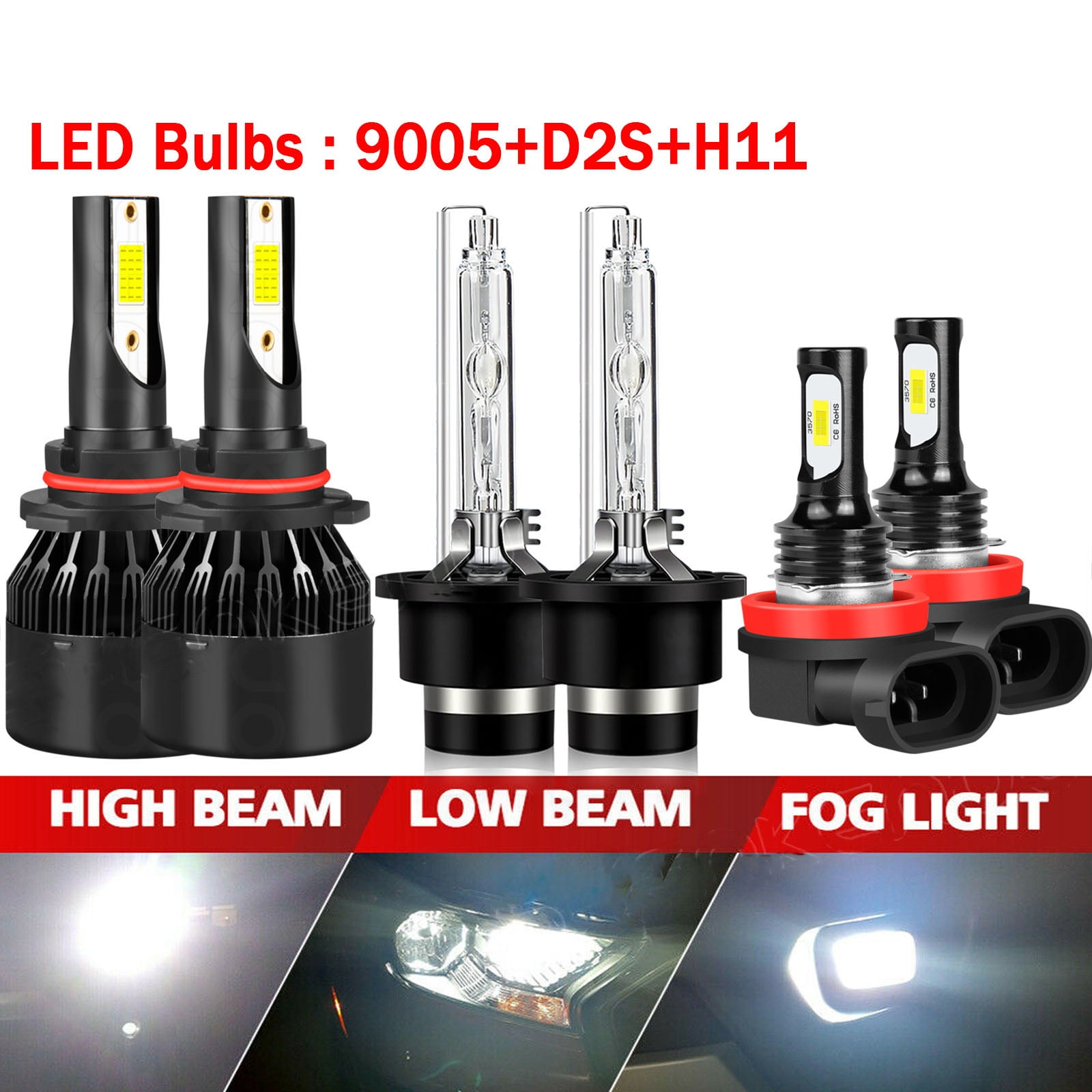 For Lexus Ls460 2007 2012 Combo C9b 6000k Hid Led Headlight Hi Low