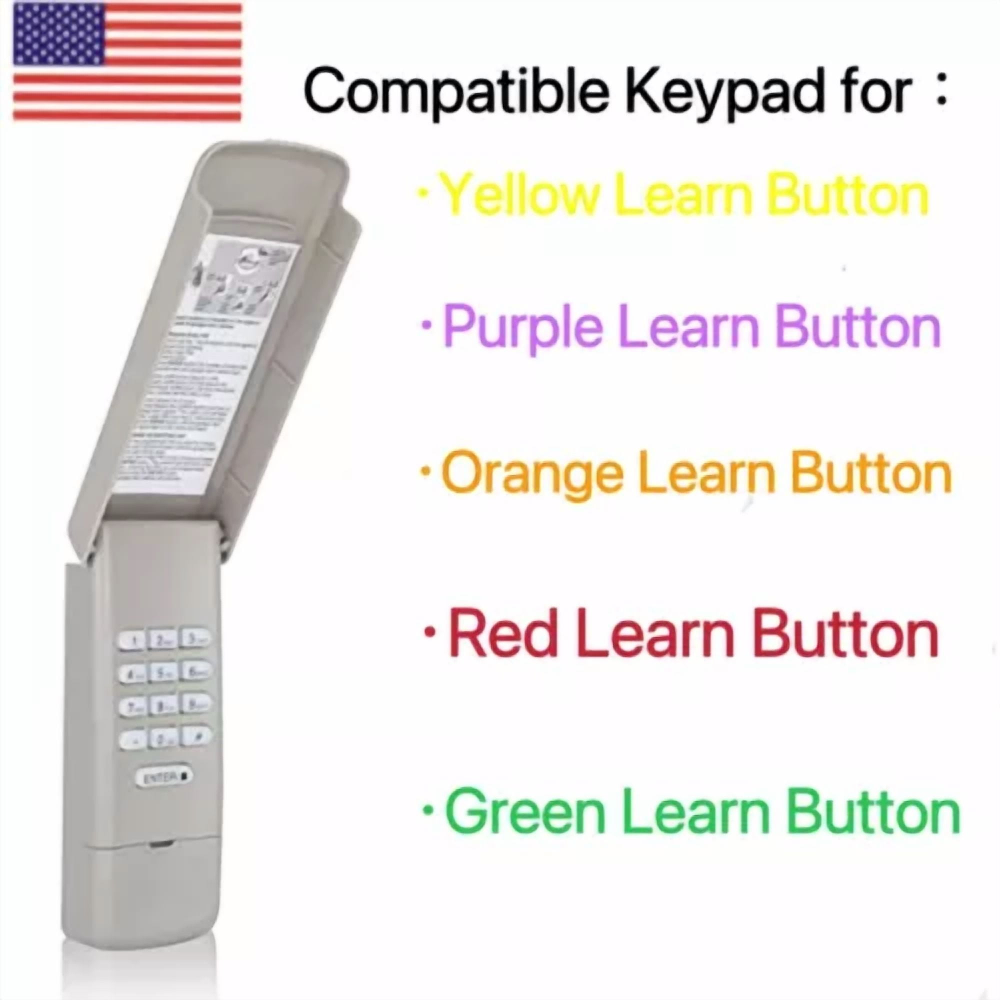 For Liftmaster Sears Garage Door Opener 877Lm 877Max Keypad Remote ...