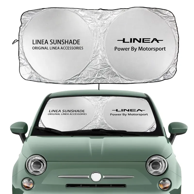 For Linea-Small-Car Windshield Sun Shade Cover For Fiat 500 Panda Punto ...