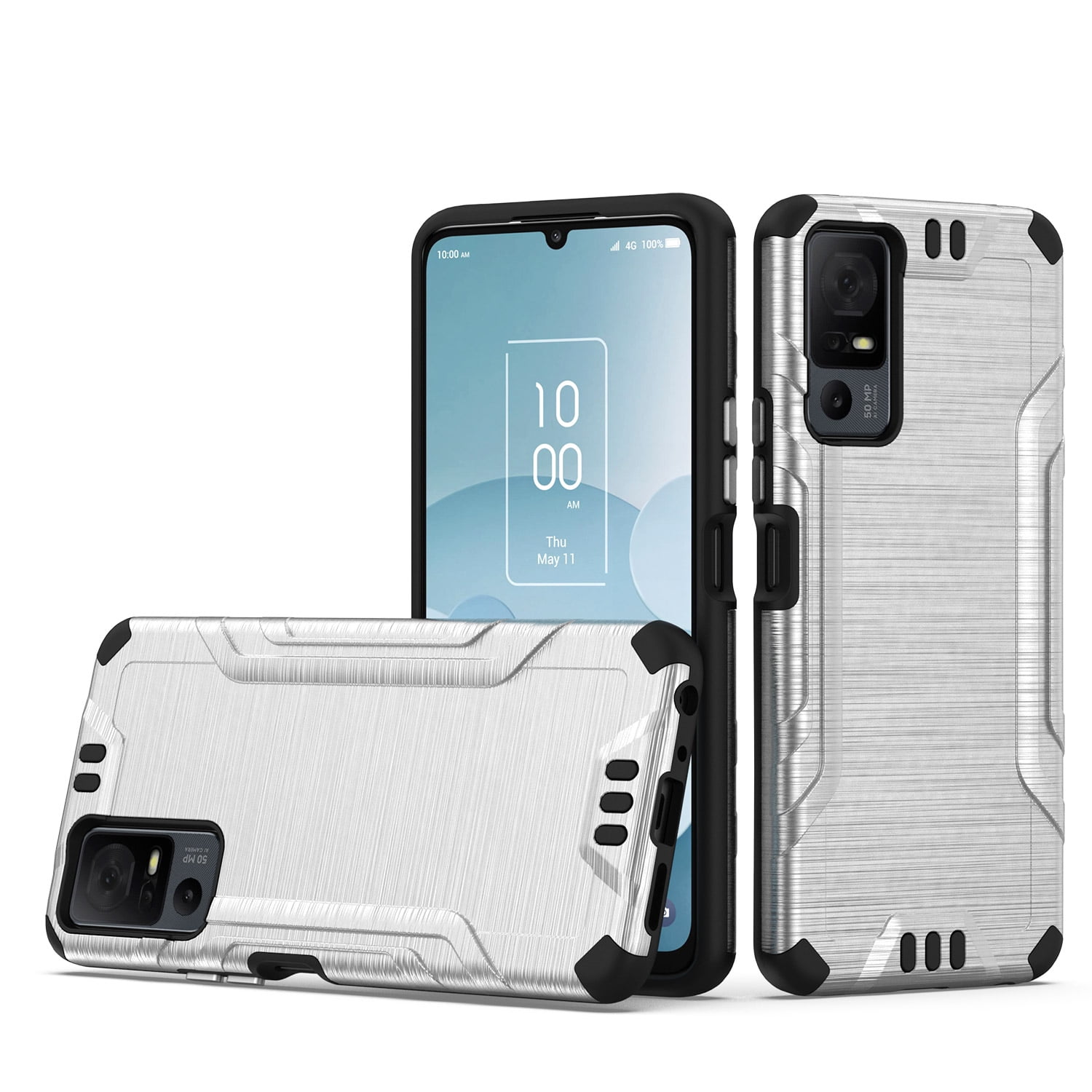 For Lively Jitterbug Smart 4 Dual Lining Hybrid Cover Phone Case ...