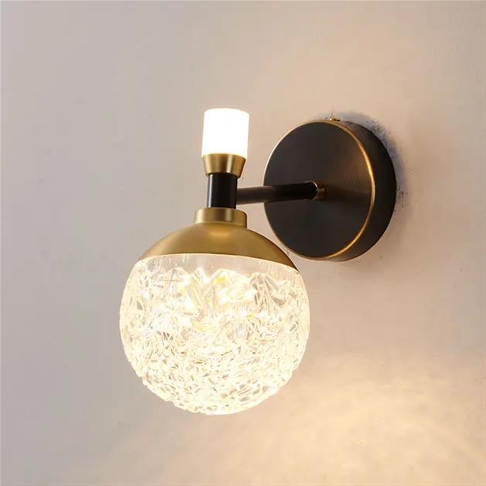 For Living Room Bedroom Aisle Indoor Decor Stair Lamp Modern Minimalist Wall Light Copper ...