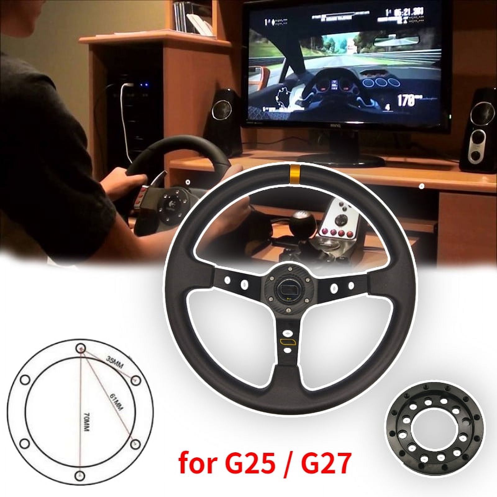 For Logitech G25 G27 Steering Wheels Aluminum 24 Hole Adapter ...
