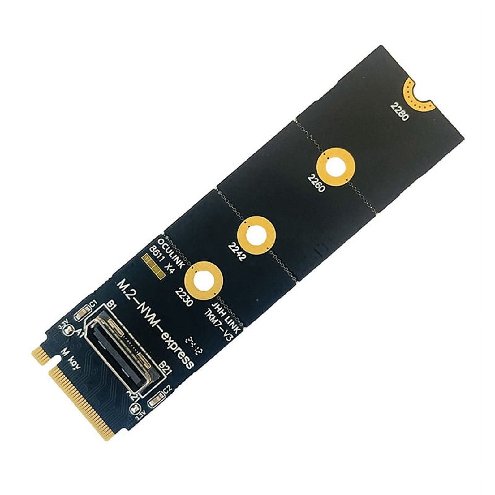 For M.2 NVME to Oculink Female SFF-8612 Adapter PCI-E X4 Adapter Card Support DOCK-OC4 for 2 ...