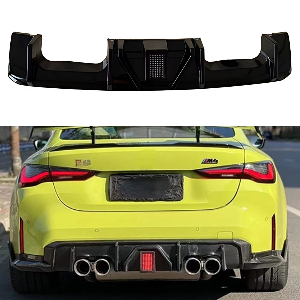 For M3 M4 G80 G82 2021-2023 Body Kit Rear Bumper Spoiler Rear Bumper ...