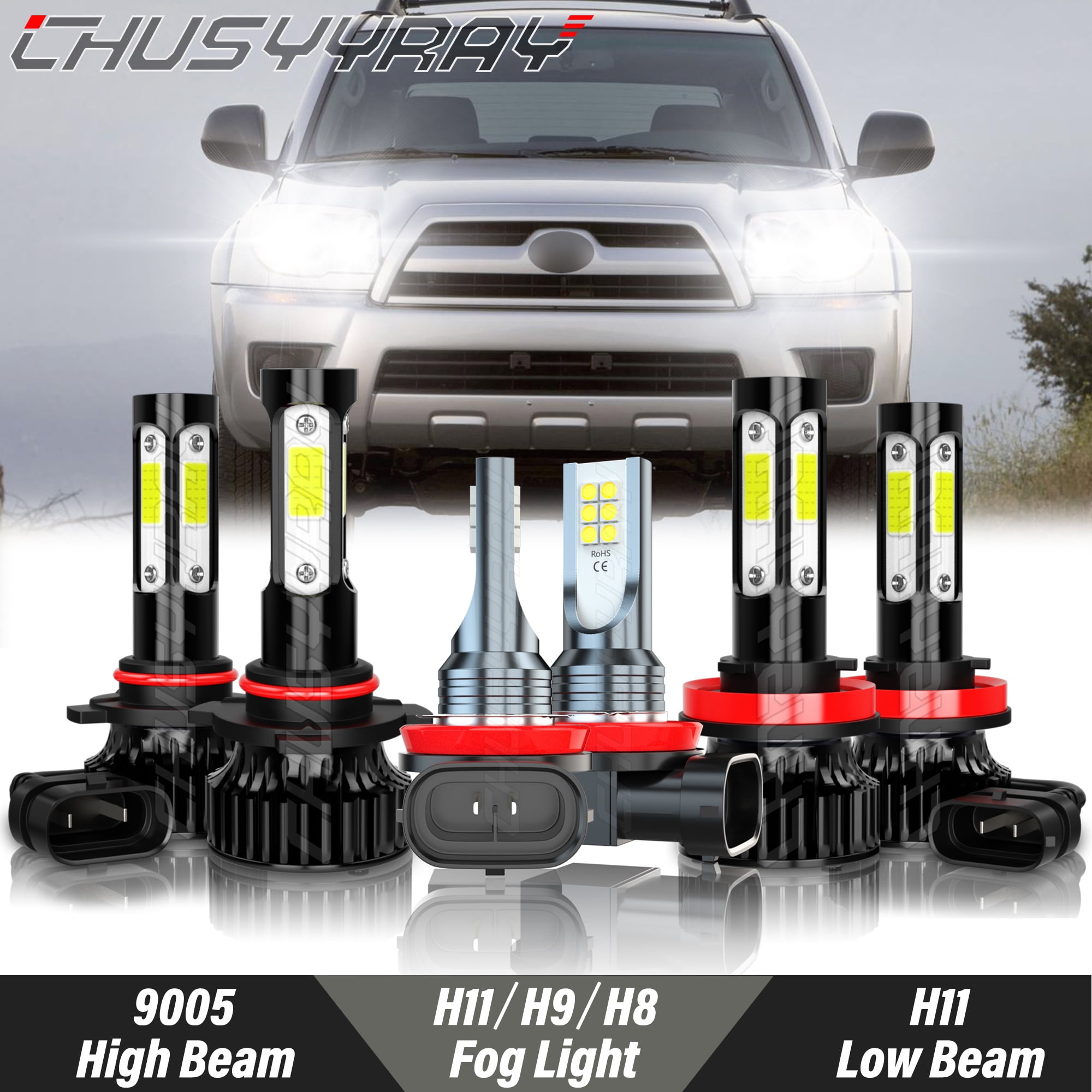For MITSUBISHI Outlander Sport 2011-2019 LED Headlights Beam Fog Lights ...