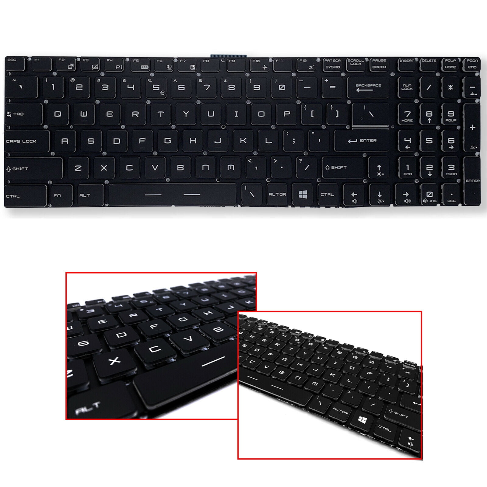 For MSI CR62 CR72 6ML CX62 CX72 2QD 6QD 7QL Keyboard US Colorful ...