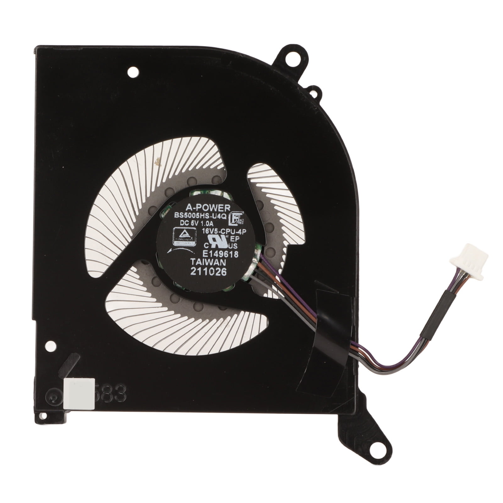 For MSI GS66 Cooling Fan 4pin Connector Aluminum Alloy Easy Connection ...