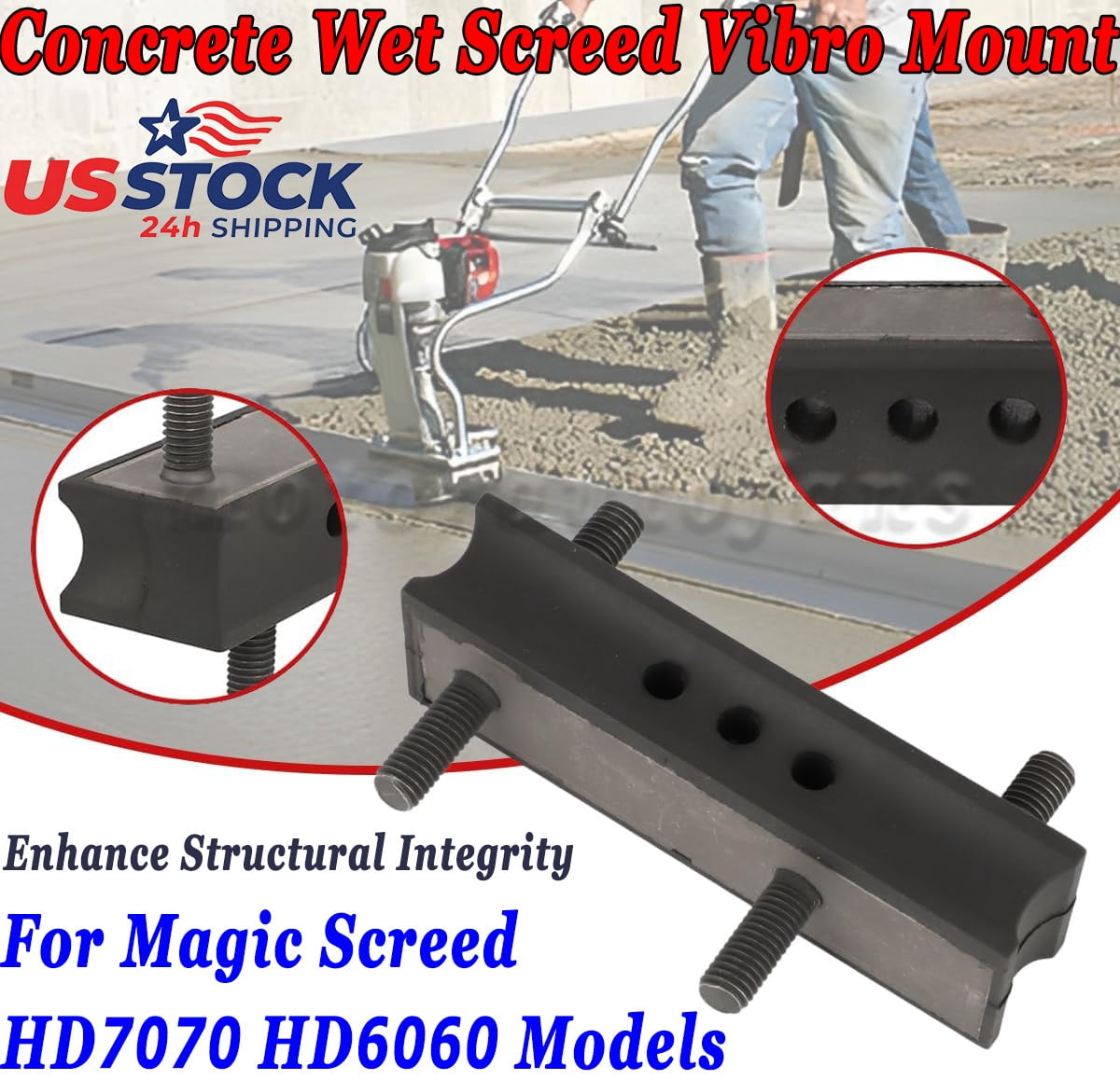 For Magic Screed HD7070 HD6060 Concrete Wet Screed Vibro Mount Rubber ...