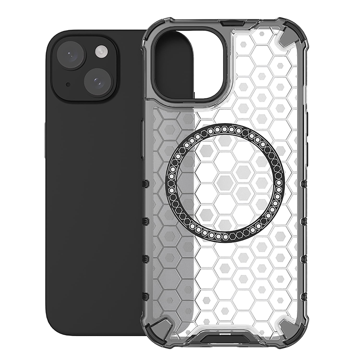 For Magnetic iPhone 13 Pro Case, Honeycomb Structure [Compatible with ...
