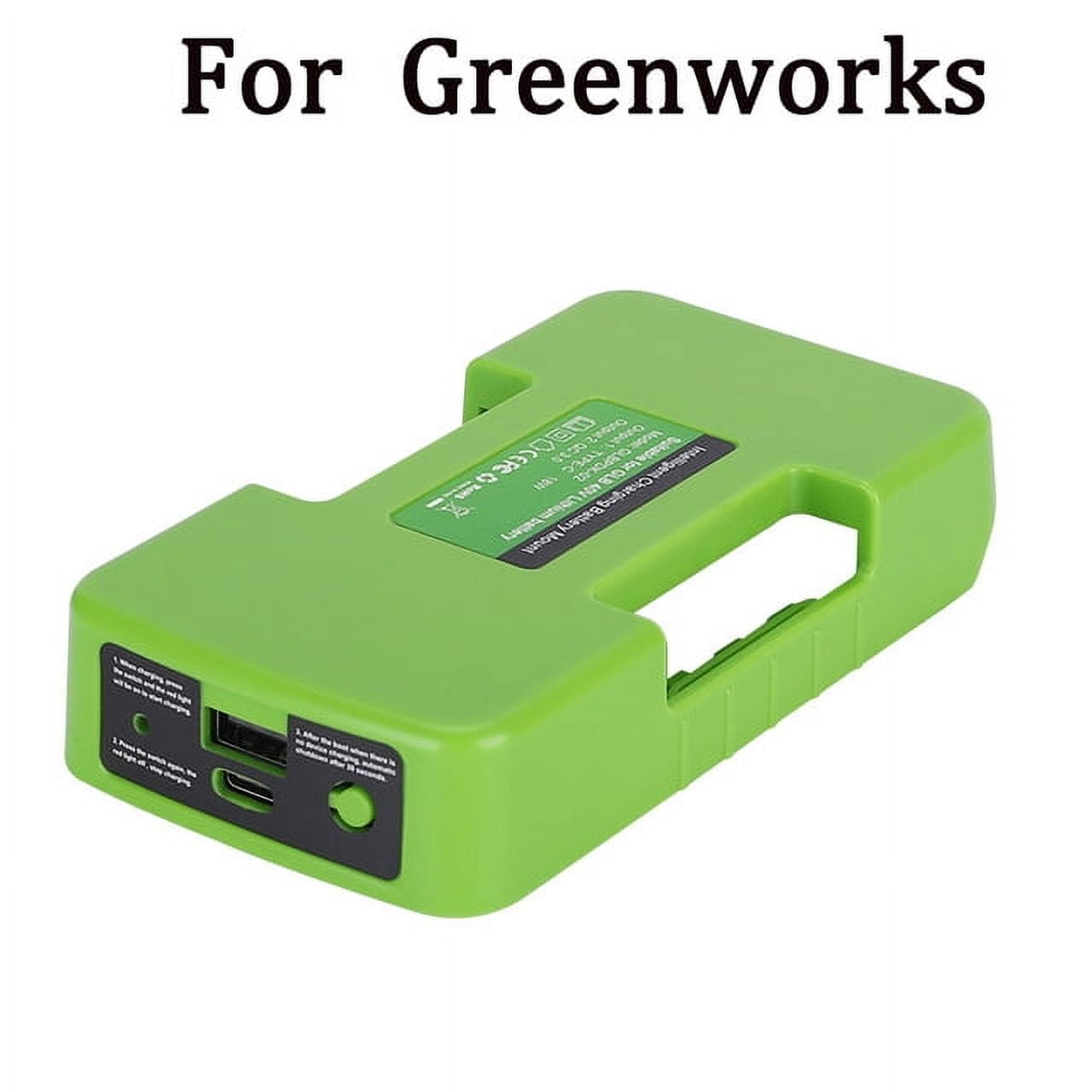 For Makita/Ryobi/Greenworks 40V Li-ion Battery USB Charger Adapter With ...