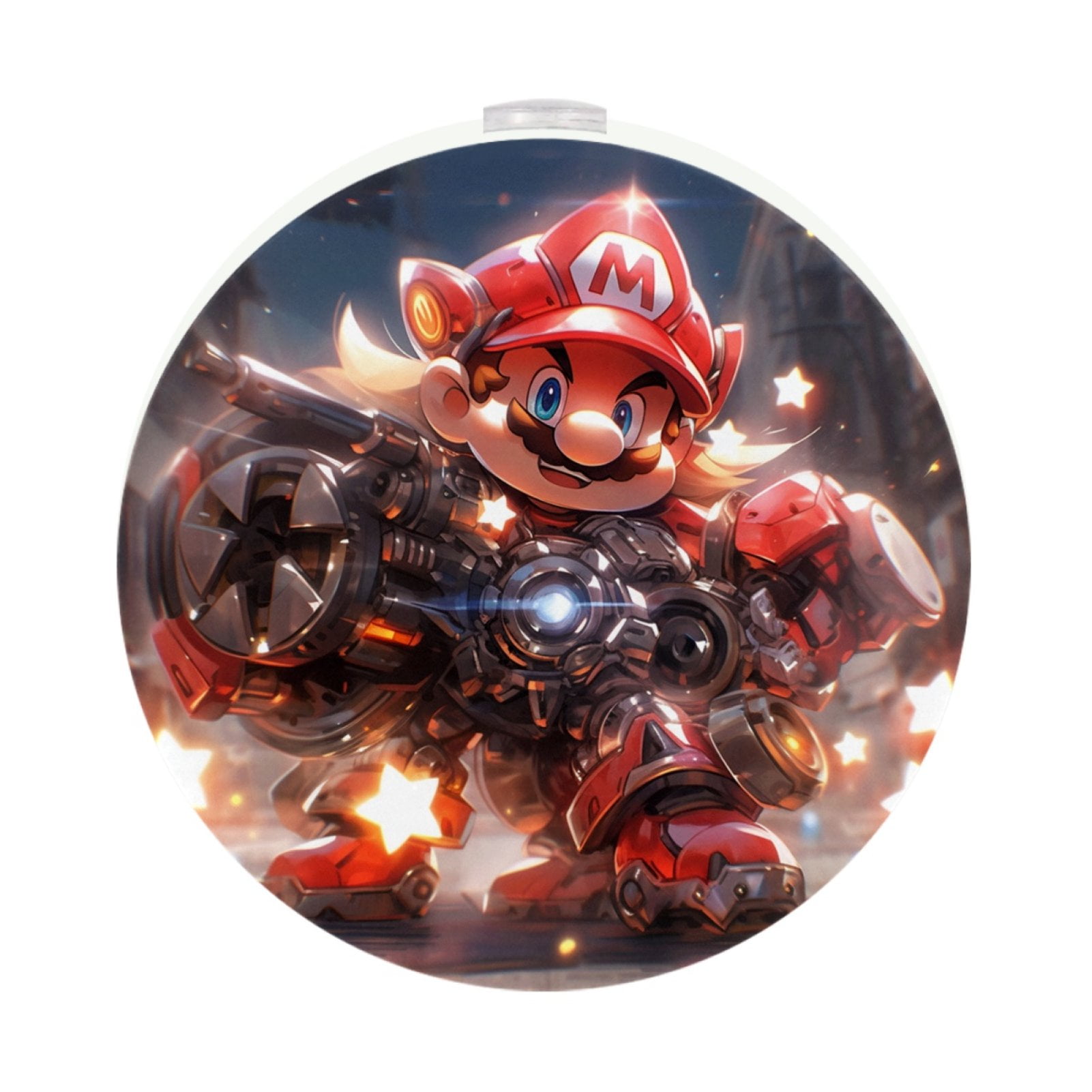 For Mario LED Round Night Light - 2PCS,Motion Sensor Wall Light with ...