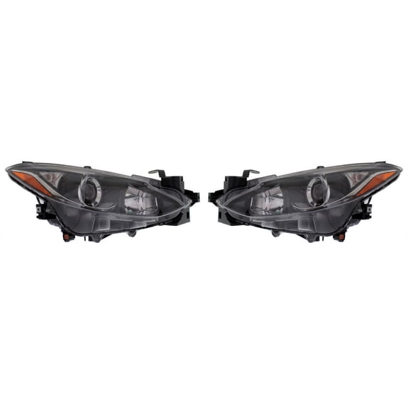 For Mazda 6 Headlight Assembly 2011 2012 2013 Pair Driver and Passenger ...