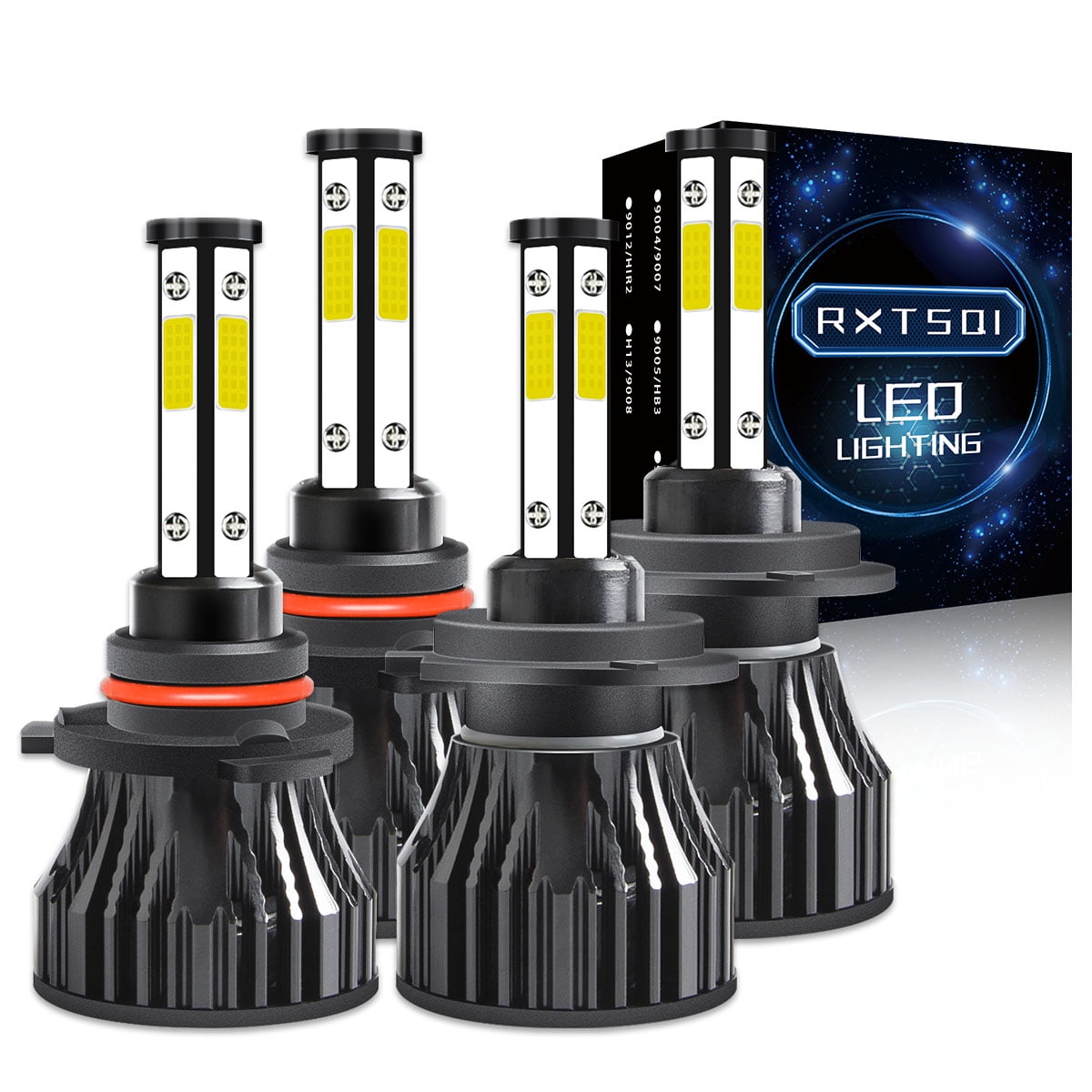 For Mazda 6 2011-2013 LED Headlight Bulbs 9005+H7 High Low Beam White ...