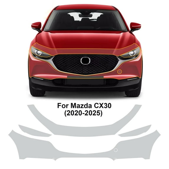 For Mazda CX30 CX-30 2020-2025 Paint Protection Film Self-Healing Bra ...