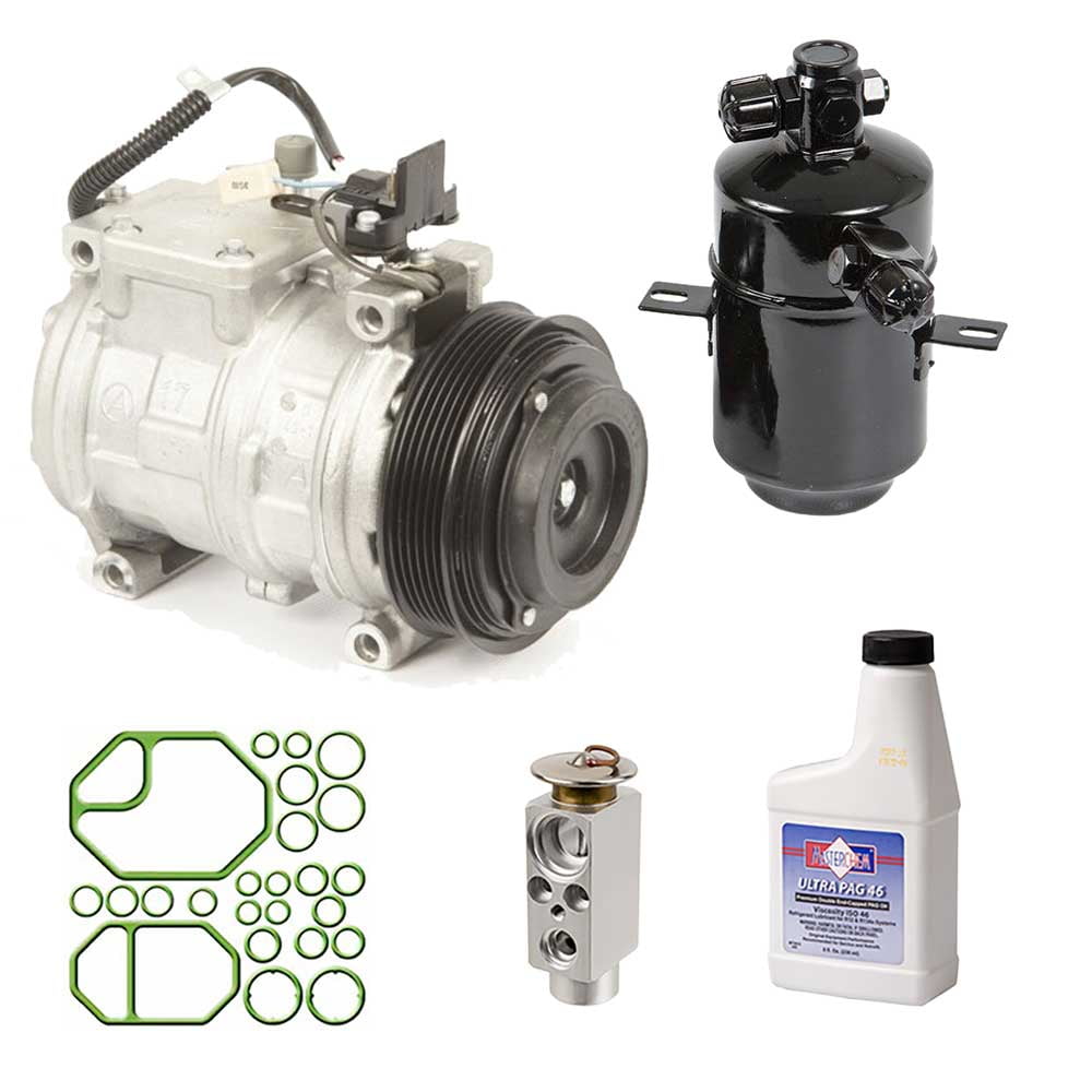 For Mercedes 500SL 1990 1991 1992 1993 OEM AC Compressor w/ A/C Repair ...