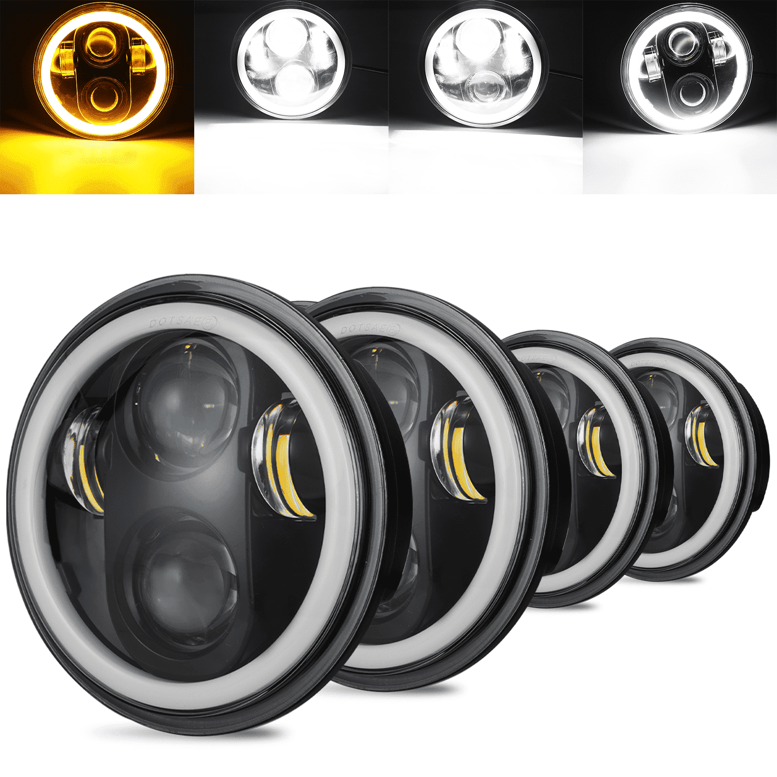 For Mercedes-Benz 380SL 450SL 560SL LED Headlight Assembly H5001 H5006 ...
