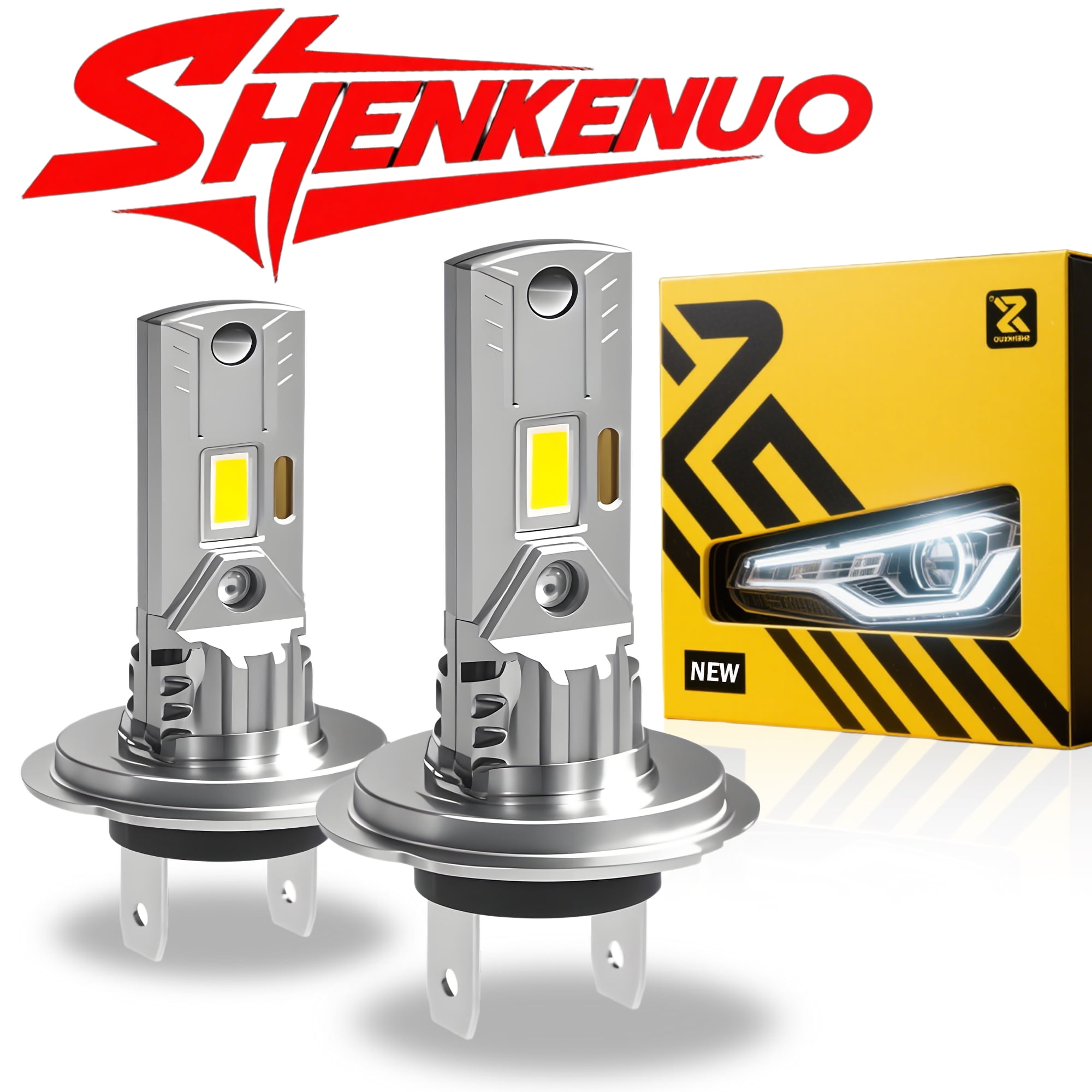 For Mercedes-Benz E350 2006-2012 2013 Upgrade H7 LED Headlight High/Low ...