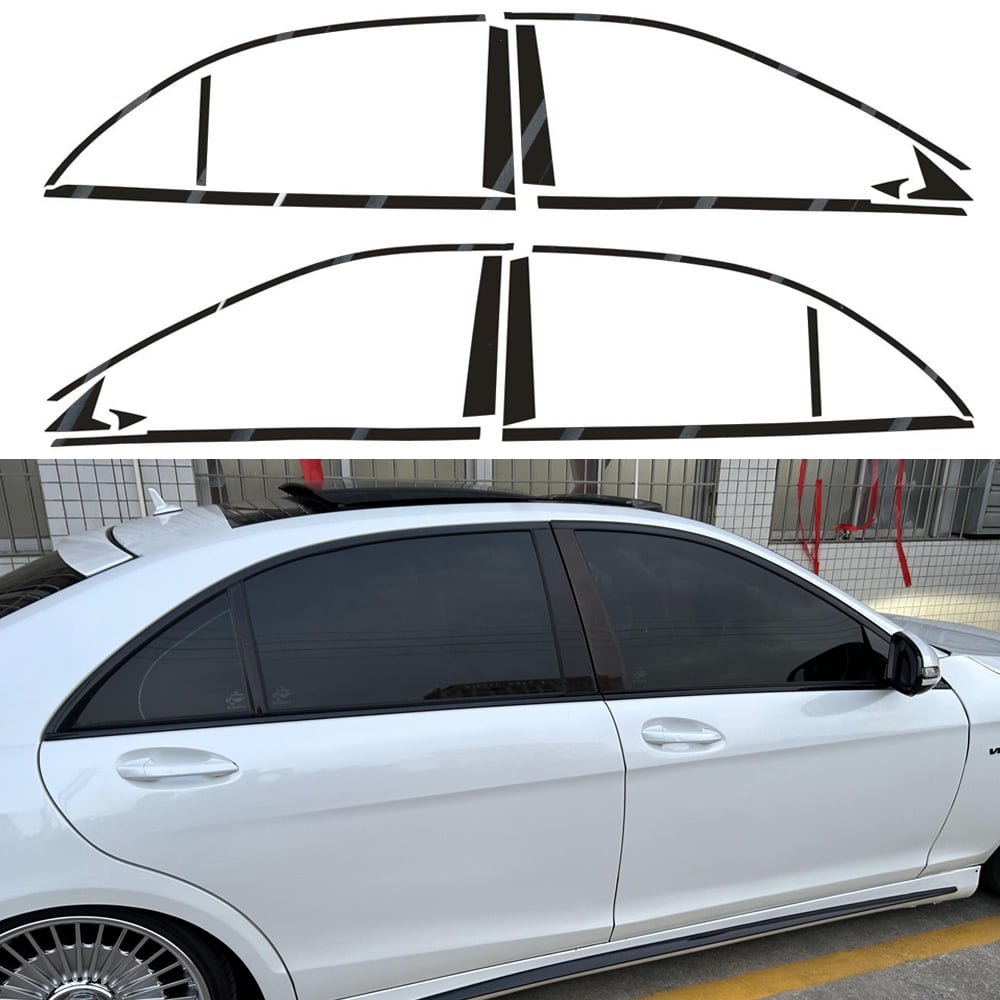 For Mercedes Benz S Class W221 2008-2012 Sedan Window Chrome Delete ...