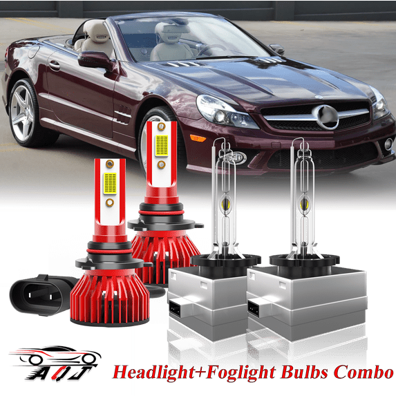 For Mercedes-Benz SL550 2009 2010 2011 2012 HID Headlight High Low Beam ...