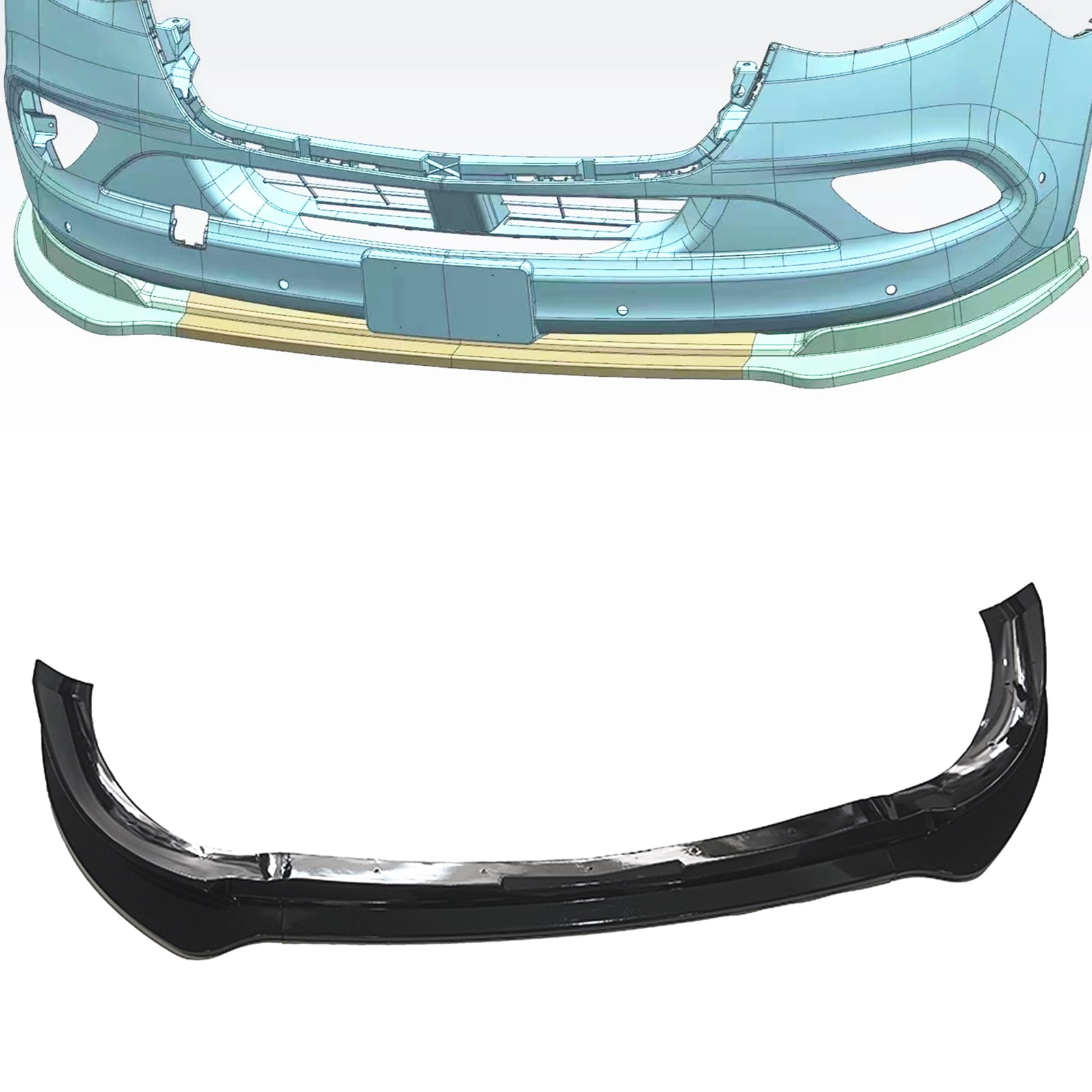 For Mercedes Benz Sprinter W907 2019-2023 Front Bumper Spoiler Splitter ...