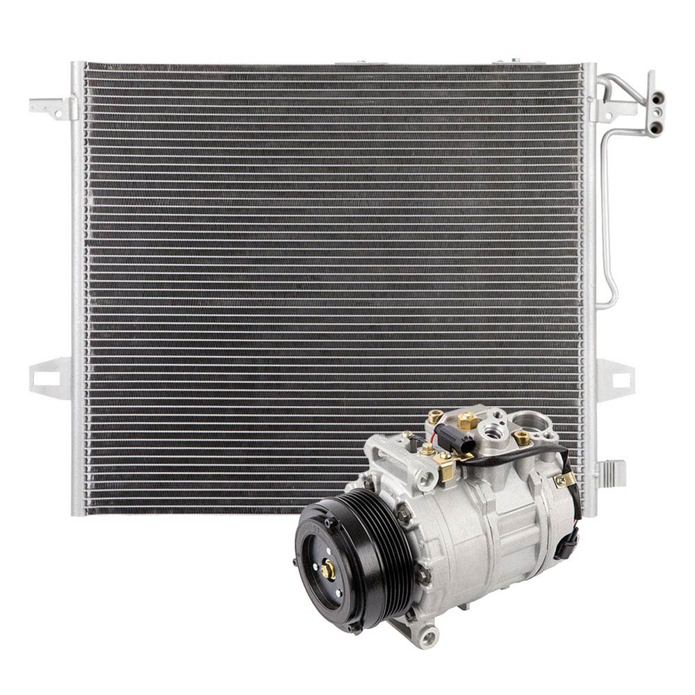 For Mercedes R500 ML350 GL450 GL550 AC Compressor w/ A/C Condenser ...