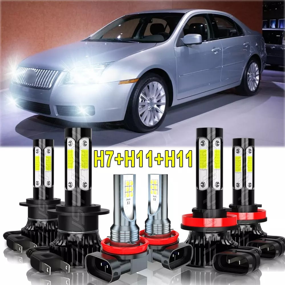 For Mercury Milan 2006 2007 2008 2009 LED Headlight High Low Beam Fog ...
