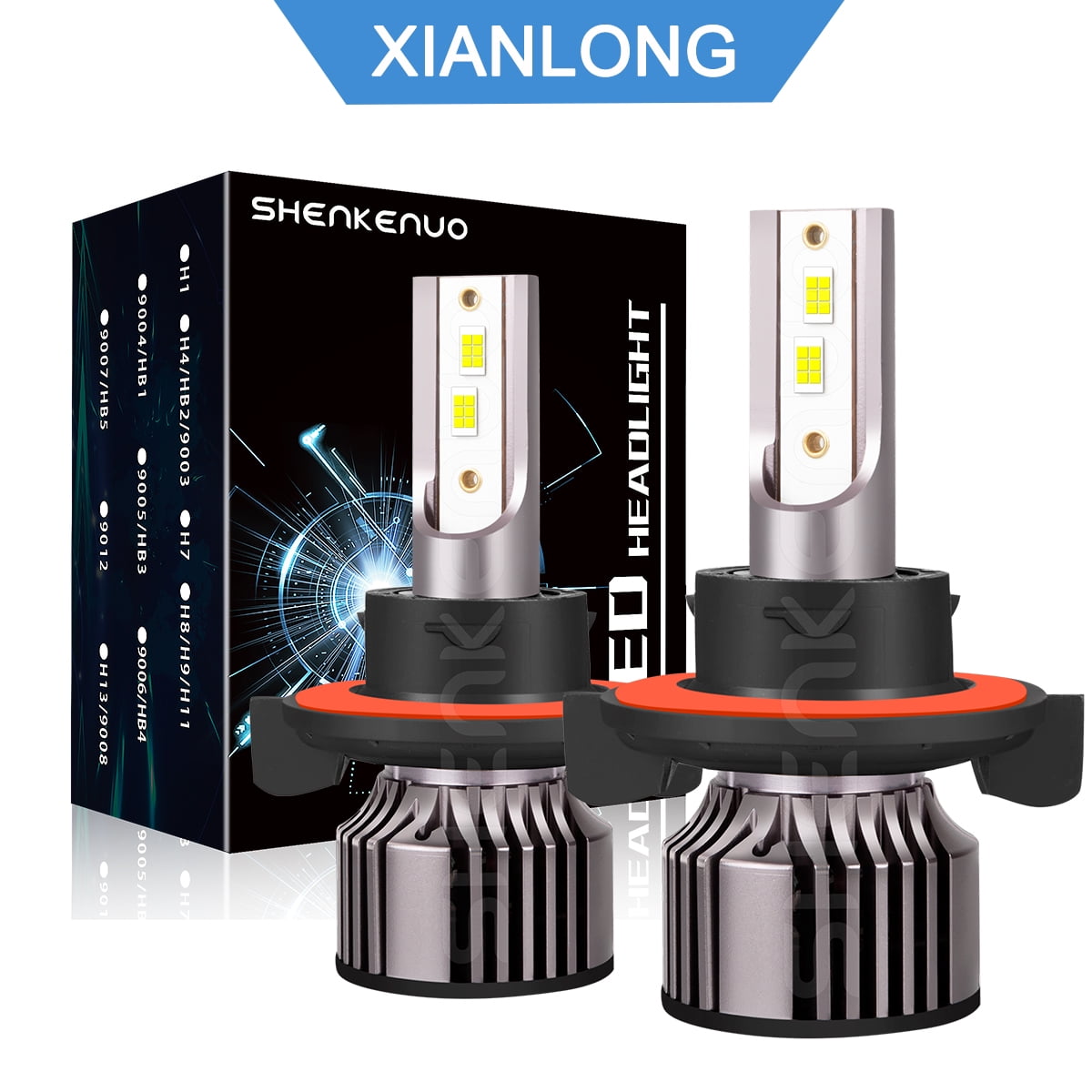 For Mini Cooper 2008-2014 LED Headlight Bulbs H13 9008 High Low Dual ...