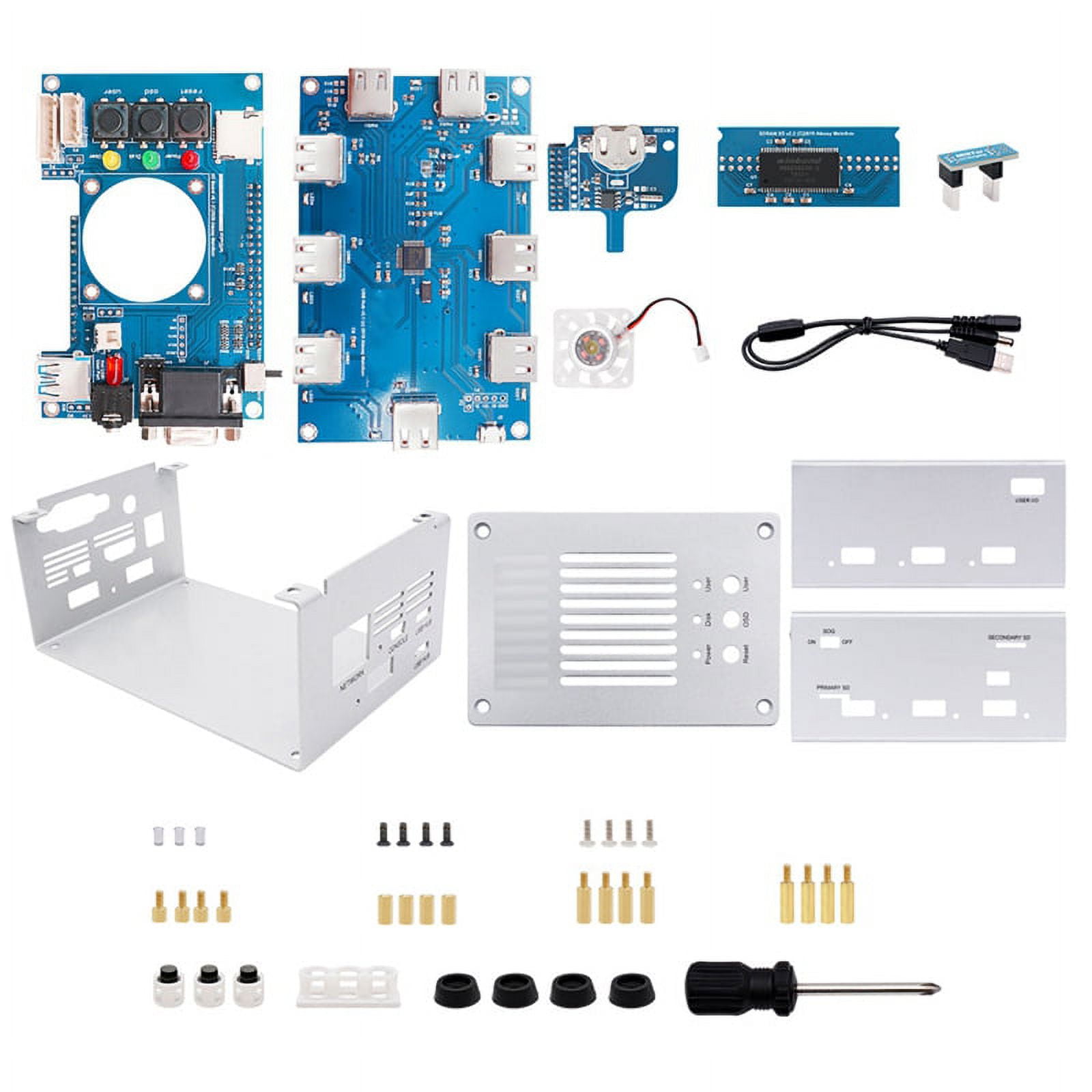 For Mister FPGA 32MB Motherboard+USB Hub V2.1 with DIY Metal Case Kit for Terasic DE10-Nano ...