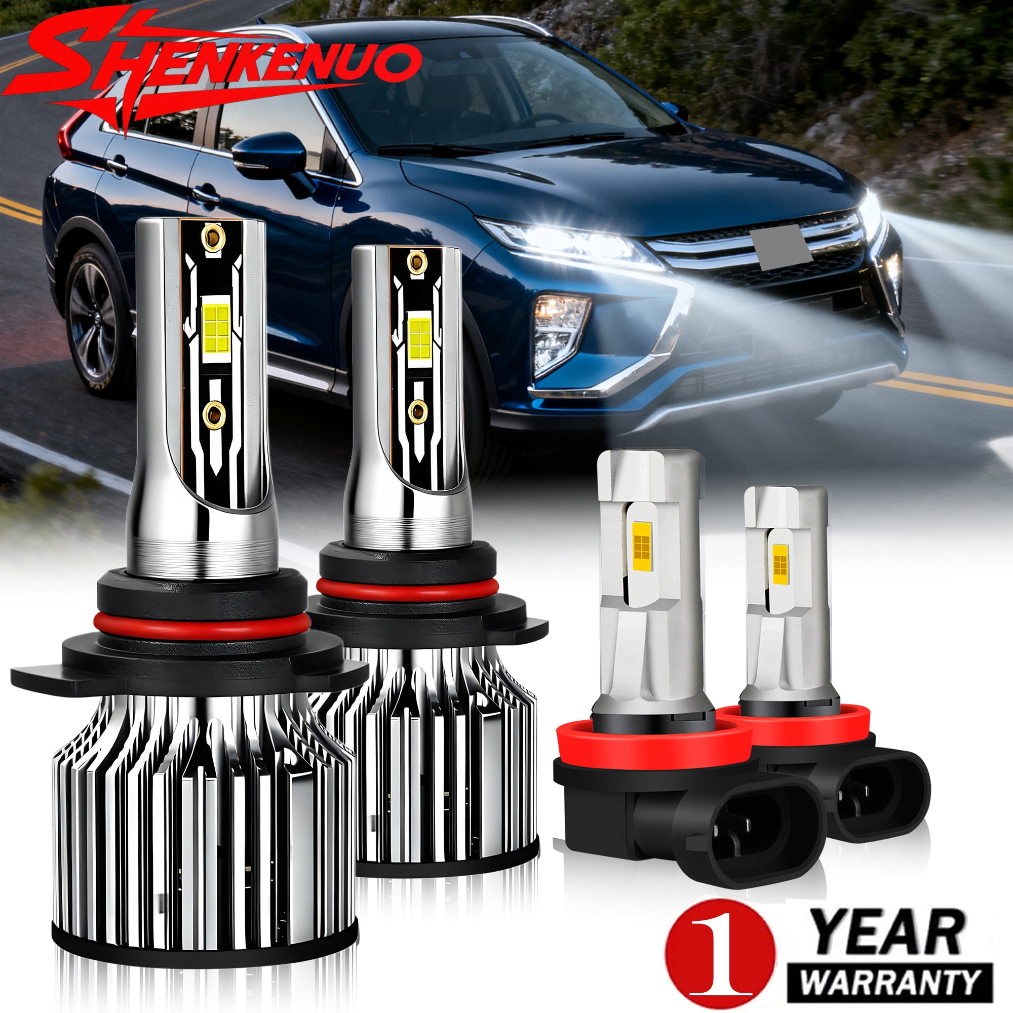 For Mitsubishi Eclipse Cross 2018-2020 LED Headlight High/Low + Fog ...