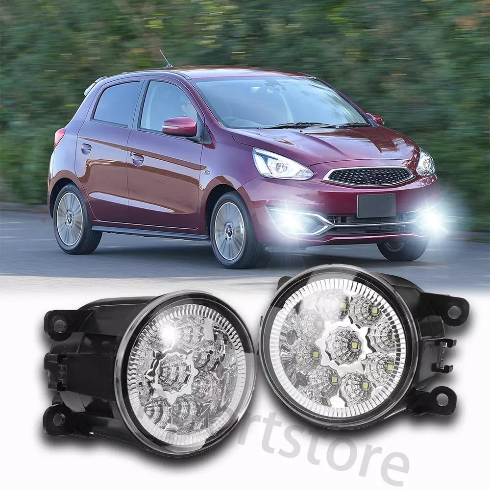 CHUSYYRAY Pair for Mitsubishi Mirage 2017-2020 Front Bumper LED Fog ...